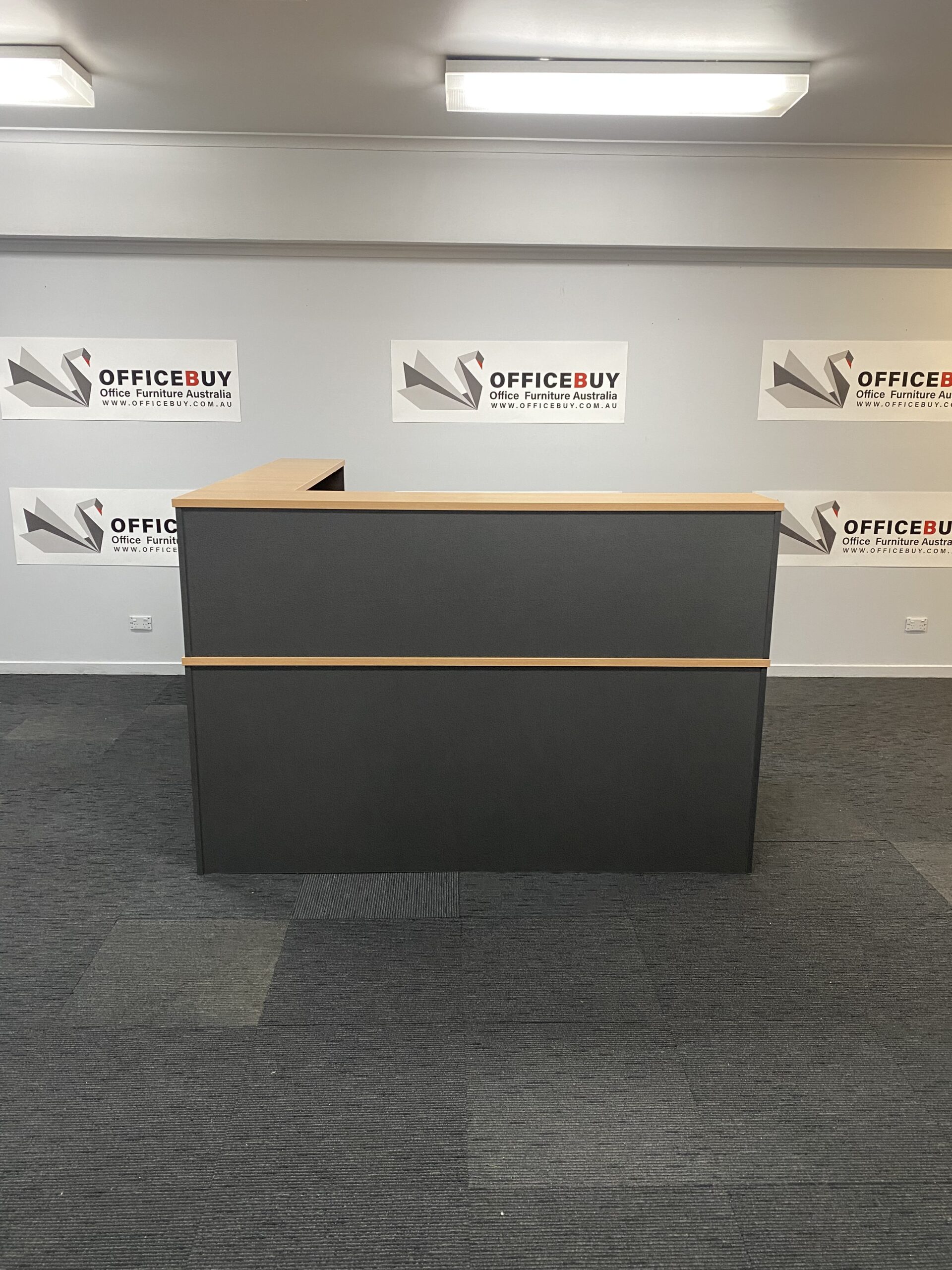 New L-Shape Reception Desk with Reversible Return-1800mm x 1800mm ...
