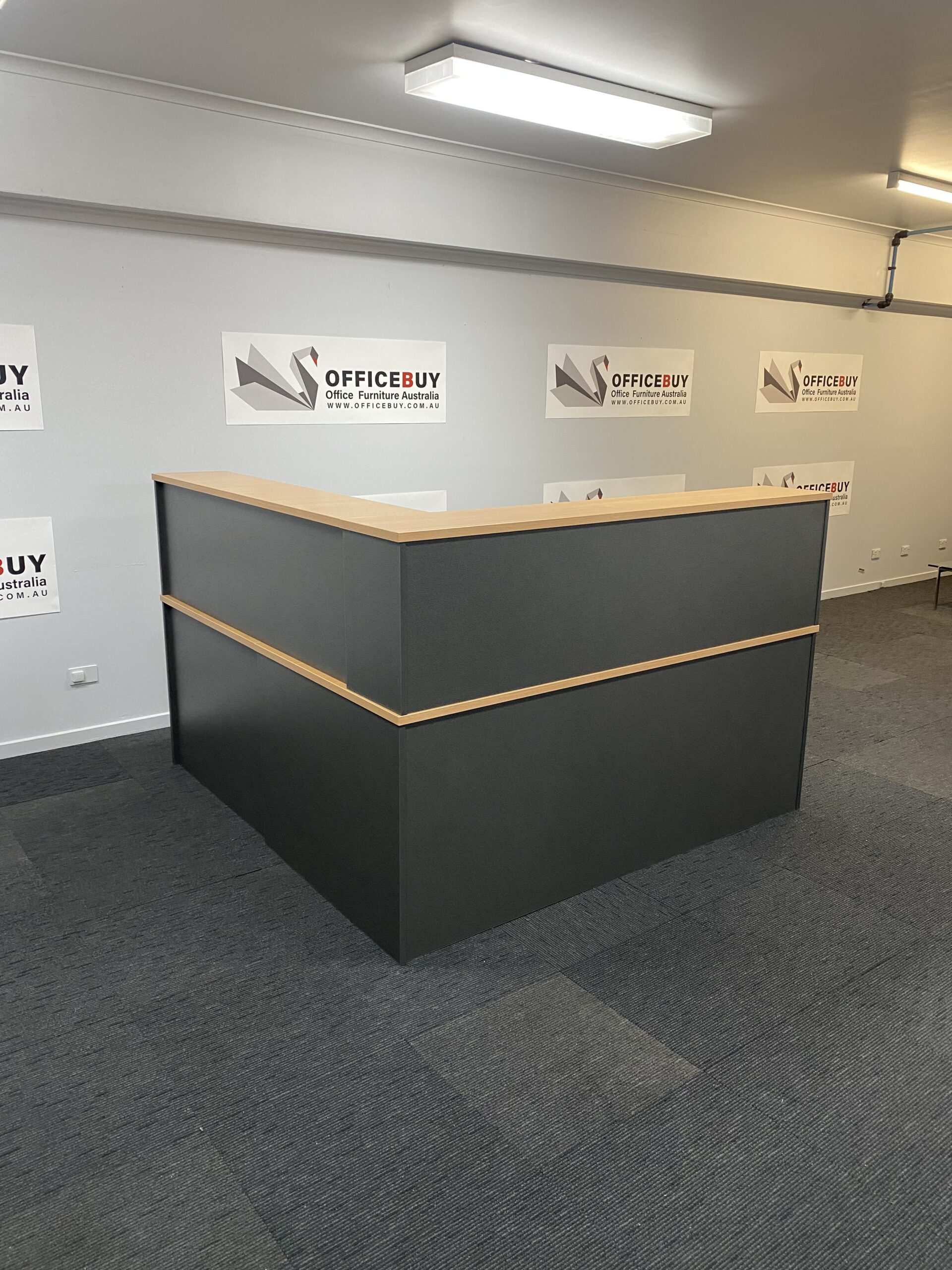 New L-Shape Reception Desk with Reversible Return-1800mm x 1800mm ...