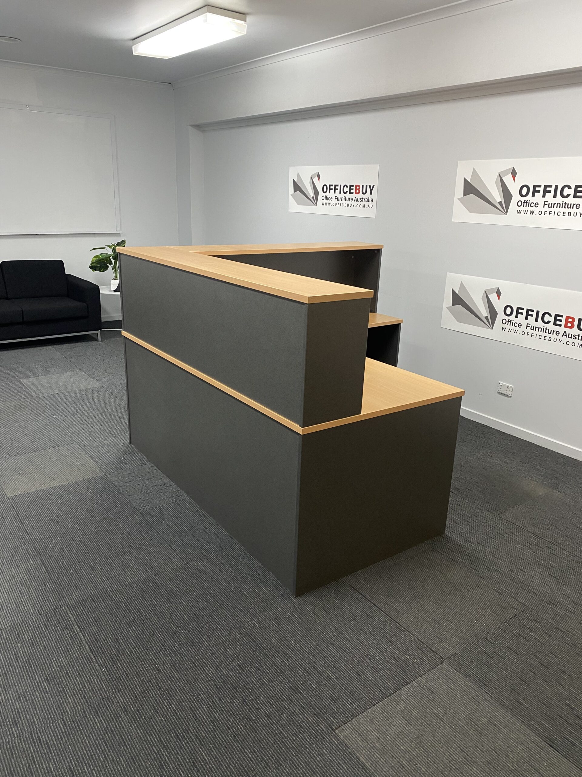 New L-Shape Reception Desk with Reversible Return-1800mm x 1800mm ...