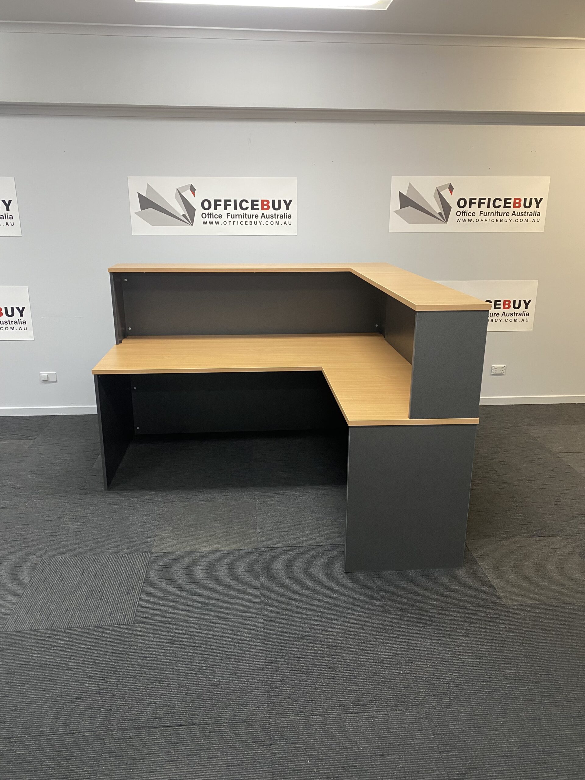 New L-Shape Reception Desk with Reversible Return-1800mm x 1800mm ...