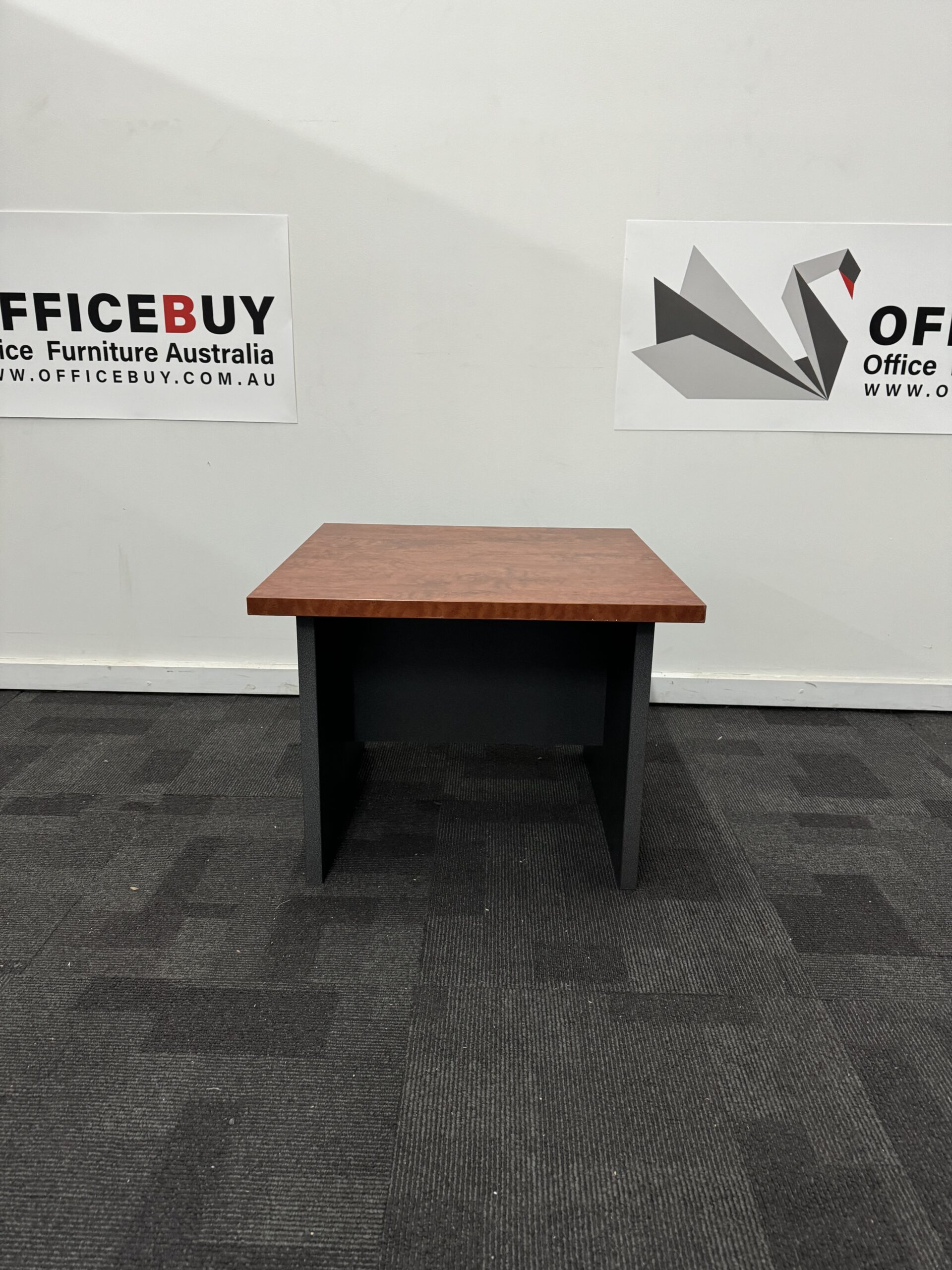 Second Hand Square Coffee Table-Wild Birch and Ironstone-600mm x 600mm ...