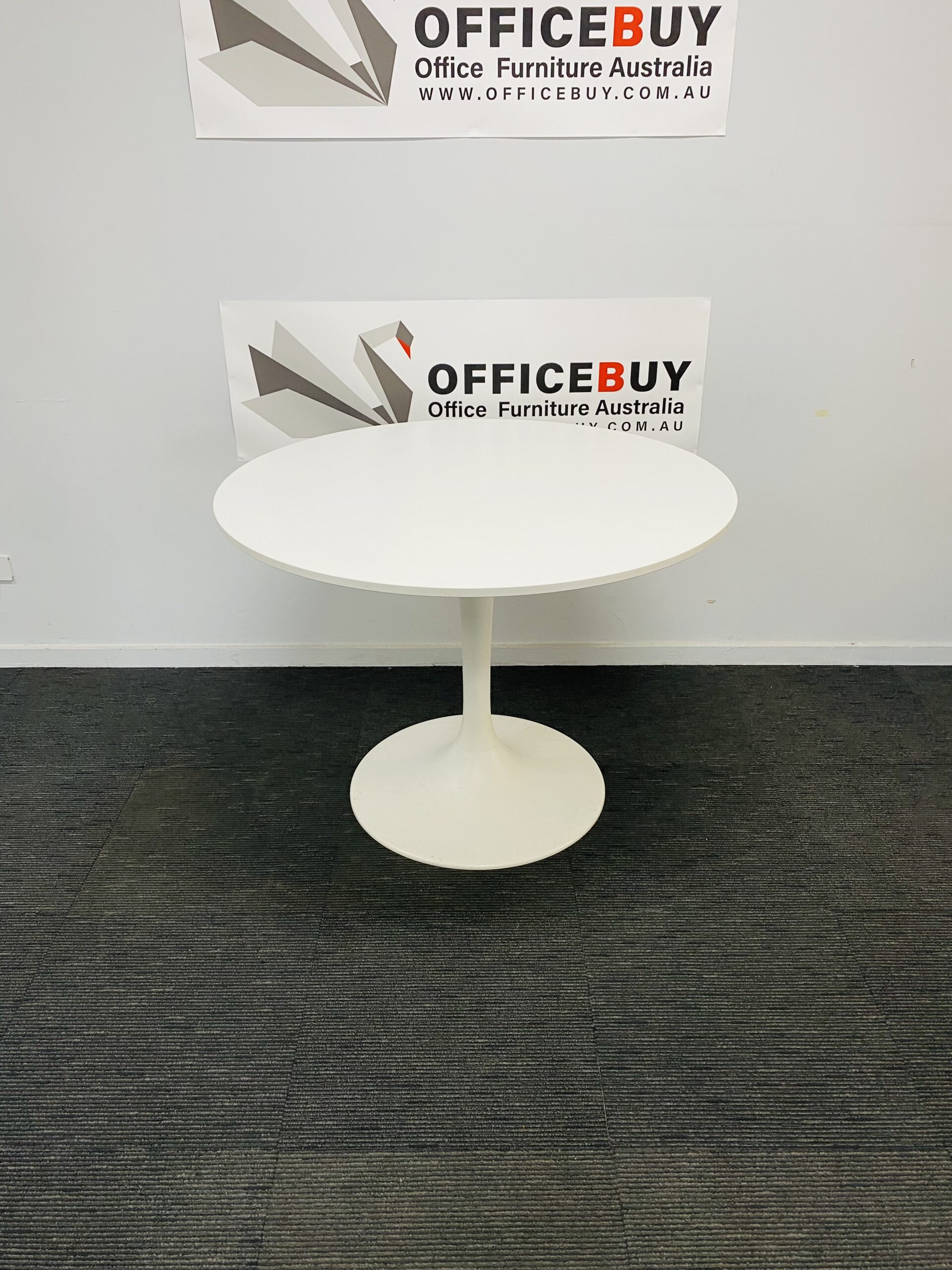 Used Round Table | Timber & Steel | 1030mm Diameter